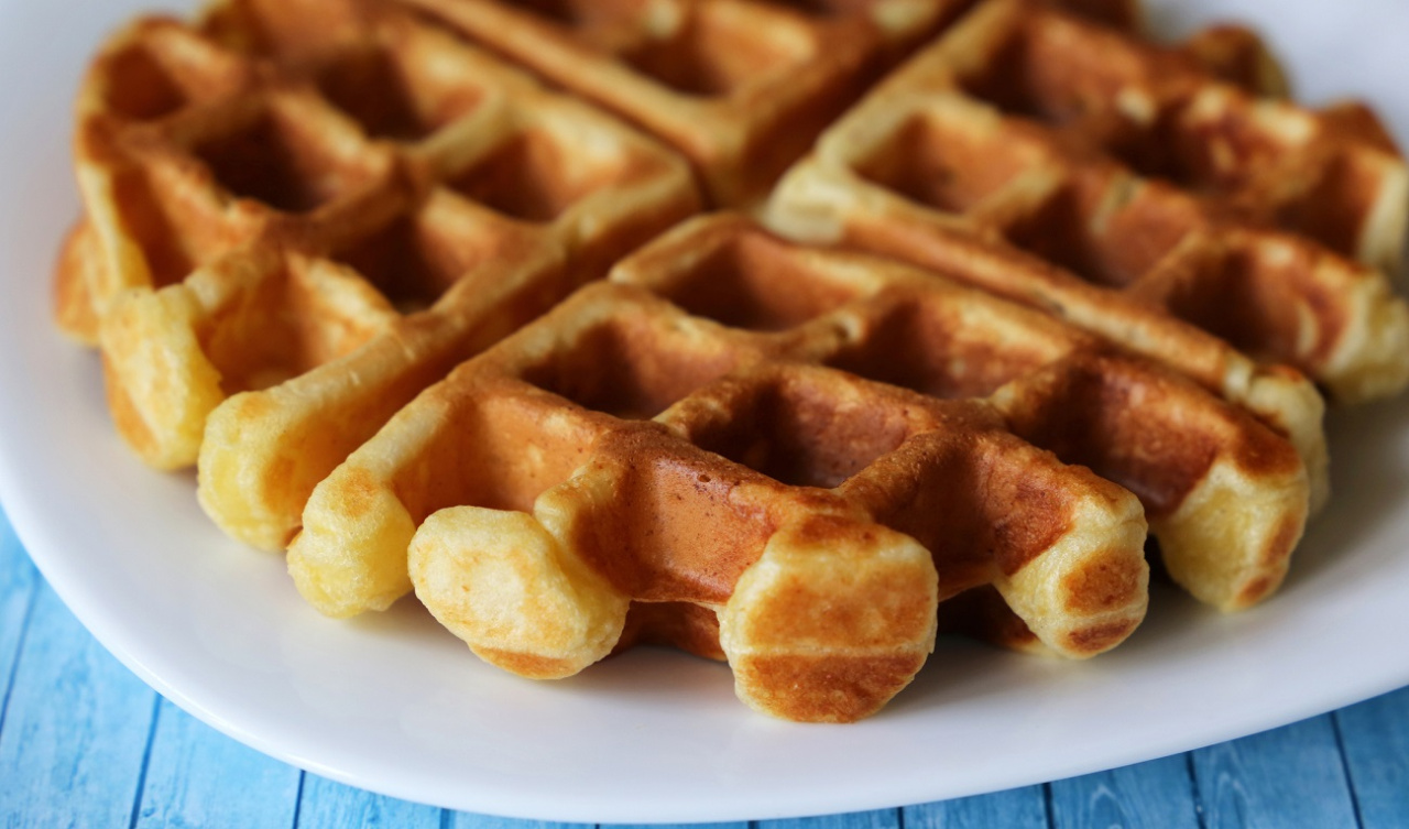 Proteinowe gofry z serka wiejskiego robię w 5 minut. Od miesięcy ...