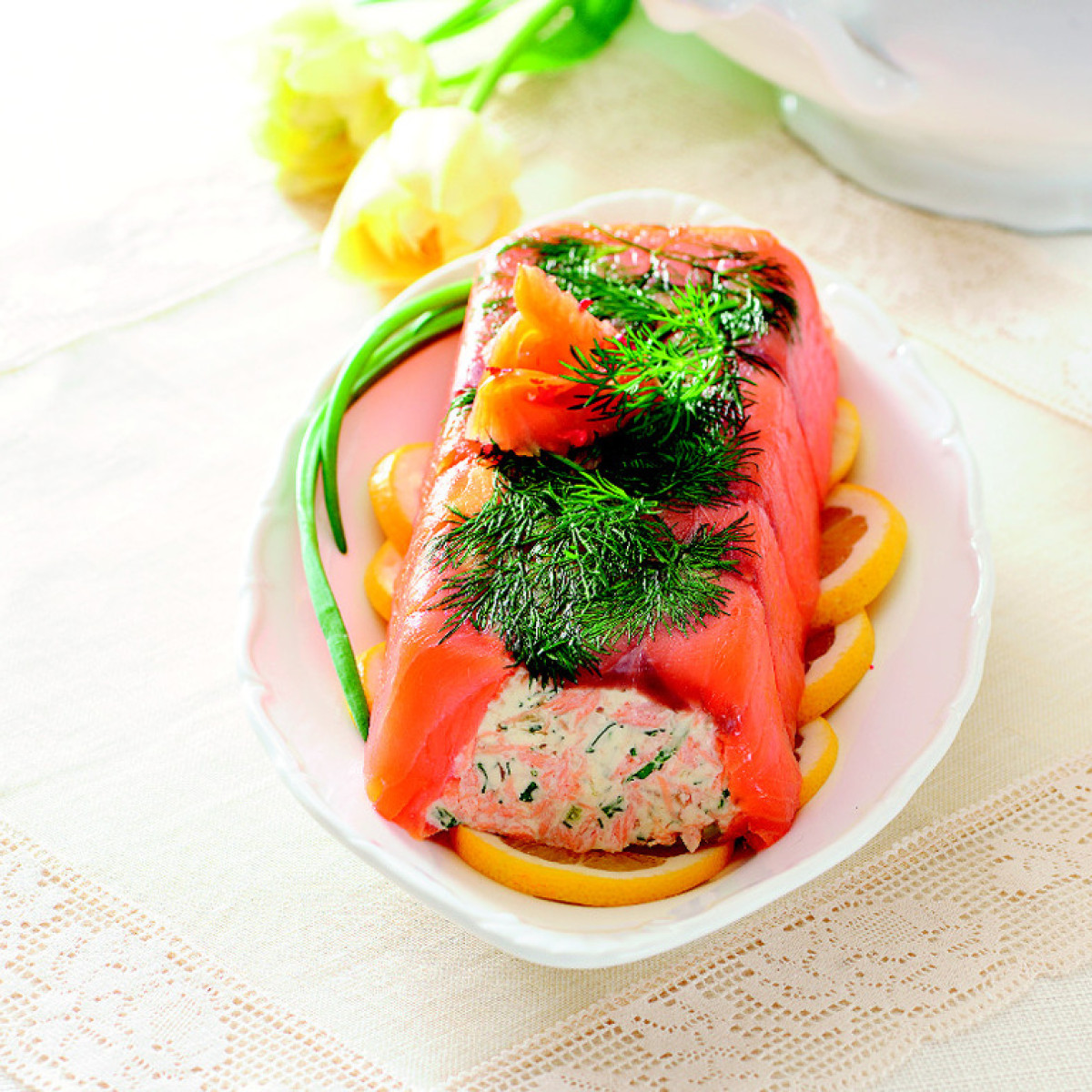 Terrina z łososiem - przepis - Mojegotowanie.pl