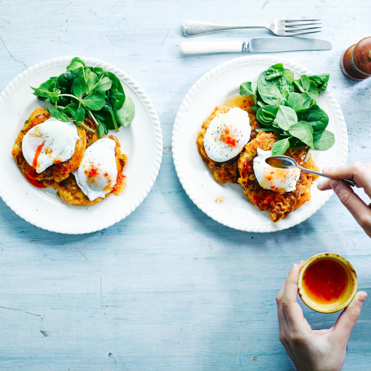 Placki kukurydziane - przepis - Mojegotowanie.pl
